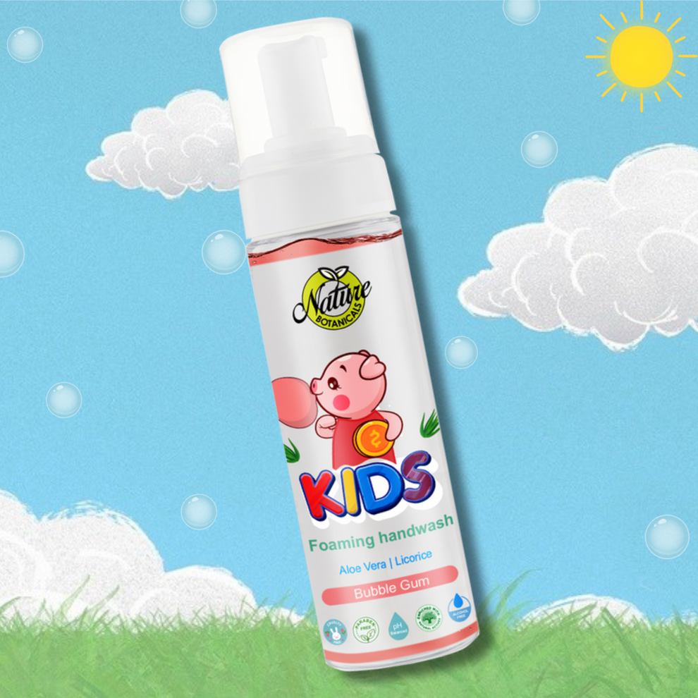 Bubble Gum Nature Botanicals Germ Protection Foaming Handwash
